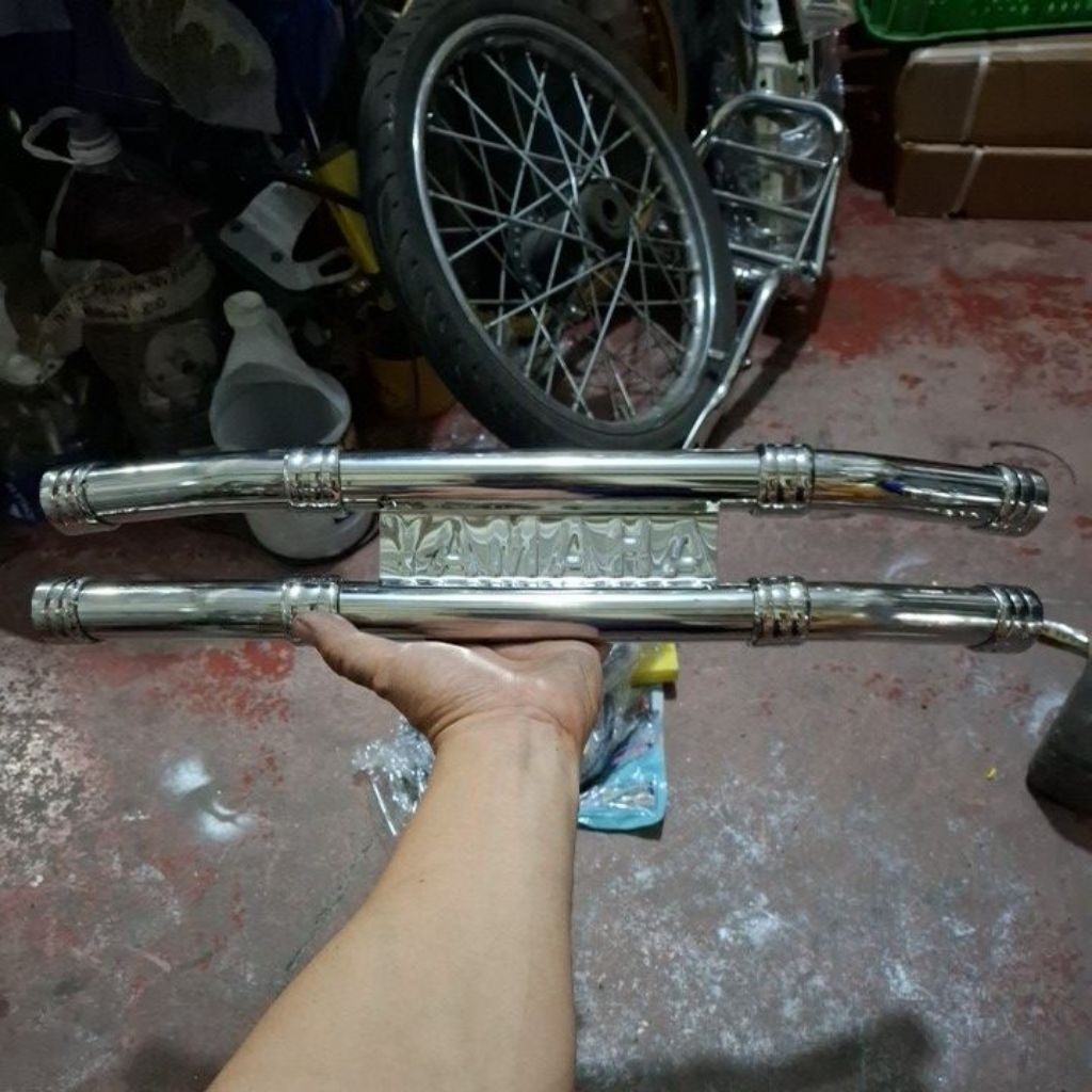 Valdez, Yamaha YTX 125, NEW STAINLESS CRASH GUARD NEW WITH LOGO ...