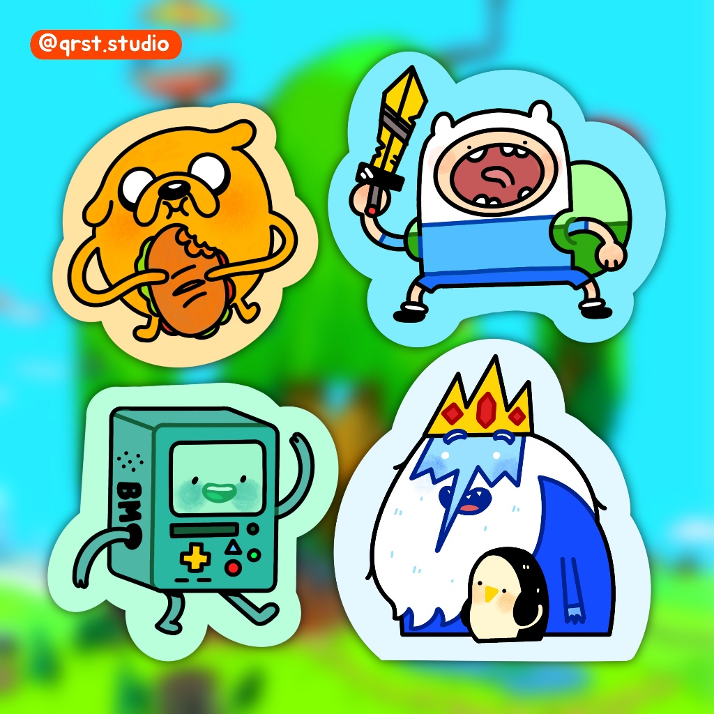 Adventure Time #1 Waterproof Vinyl Stickers • Fan Art for Laptop ...