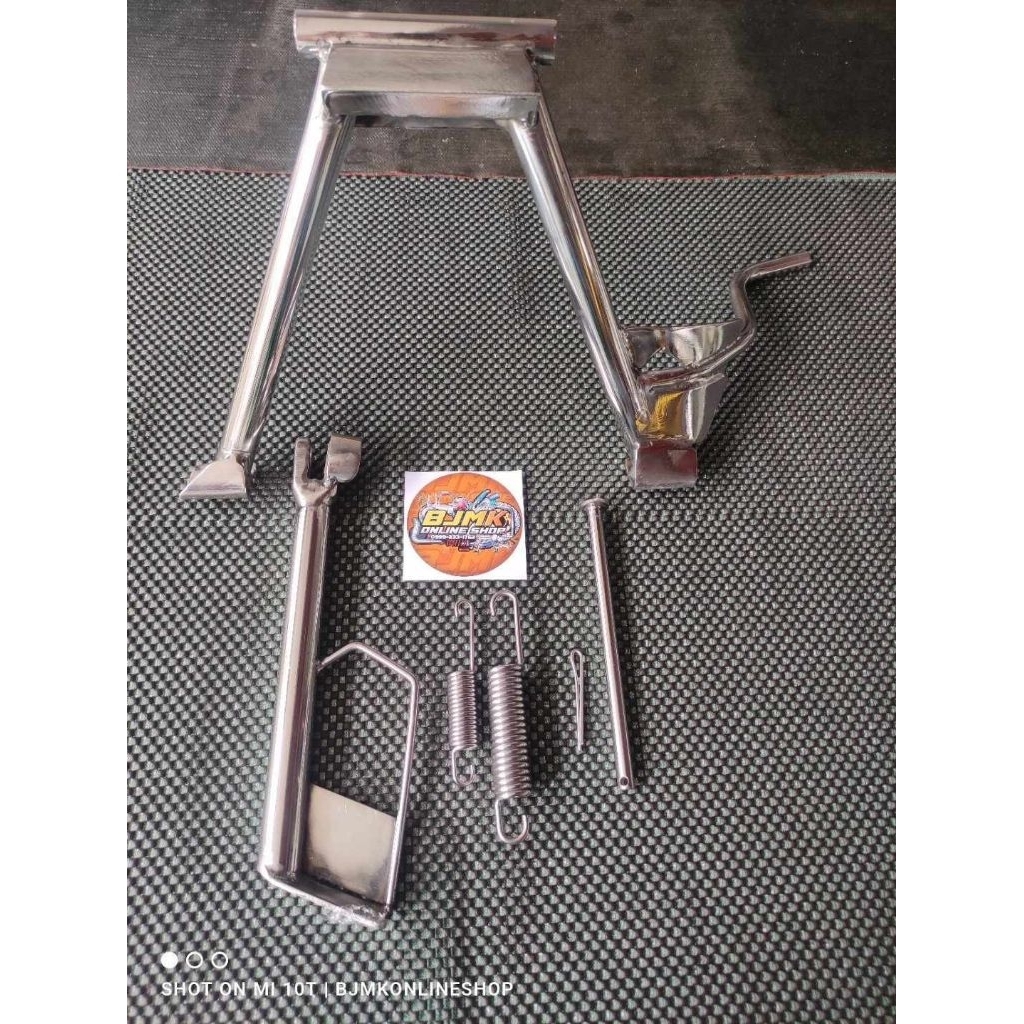 STAINLESS CENTER STAND SIDE STAND FREE EHE (17s)( MIO I 125 & MSI 125 ...