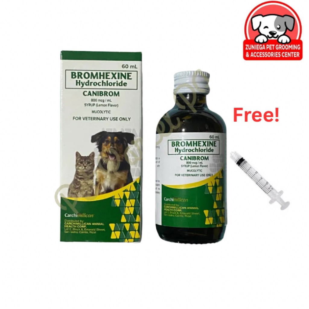 Canibron (Bromhexine) Mucolytic for Pets 60ml | Shopee Philippines