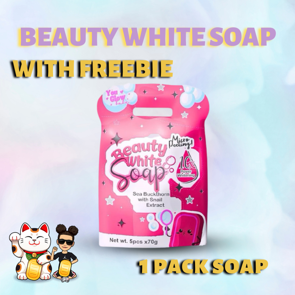 BEAUTY WHITE SOAP Micro Peeling 10x Power Whitening 5PCS BAR SOAP PER ...
