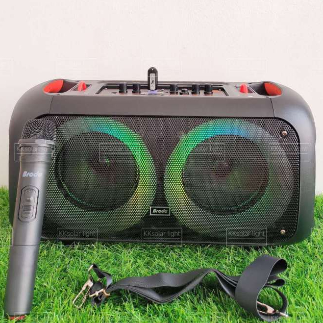 Brodu BTS-1709 subwoofer Bluetooth Karaoke Speaker with free Microphone ...