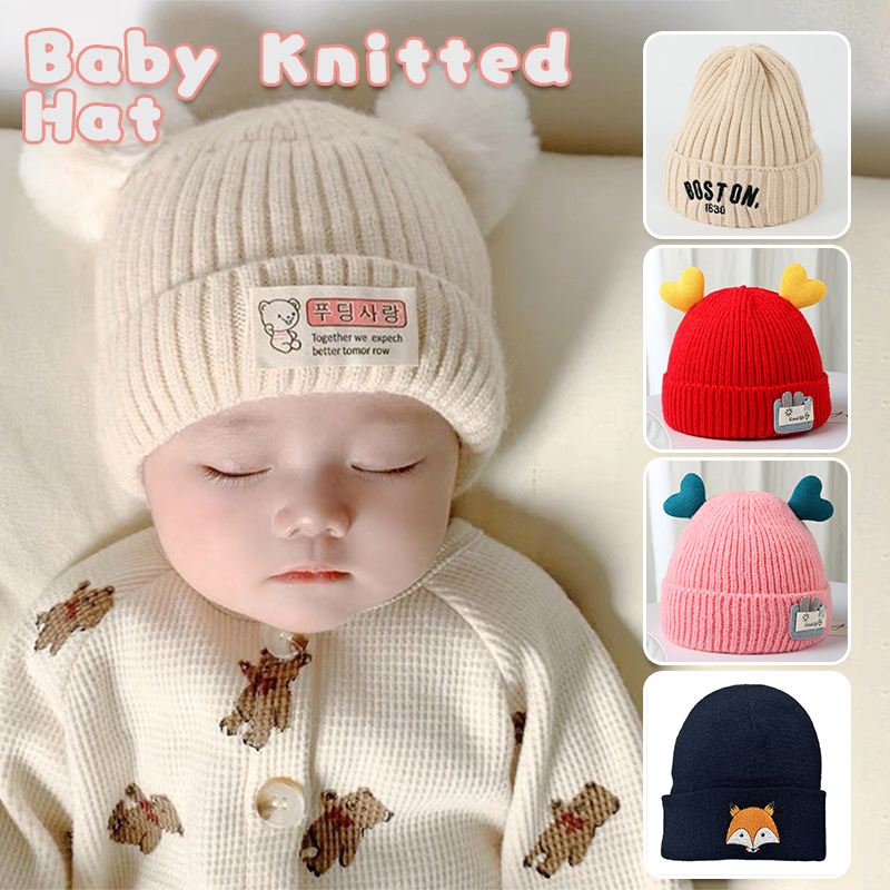Baby Bonet Soft Hat Newborn Boy Girl Cotton Hats Knitted Hat for Baby ...
