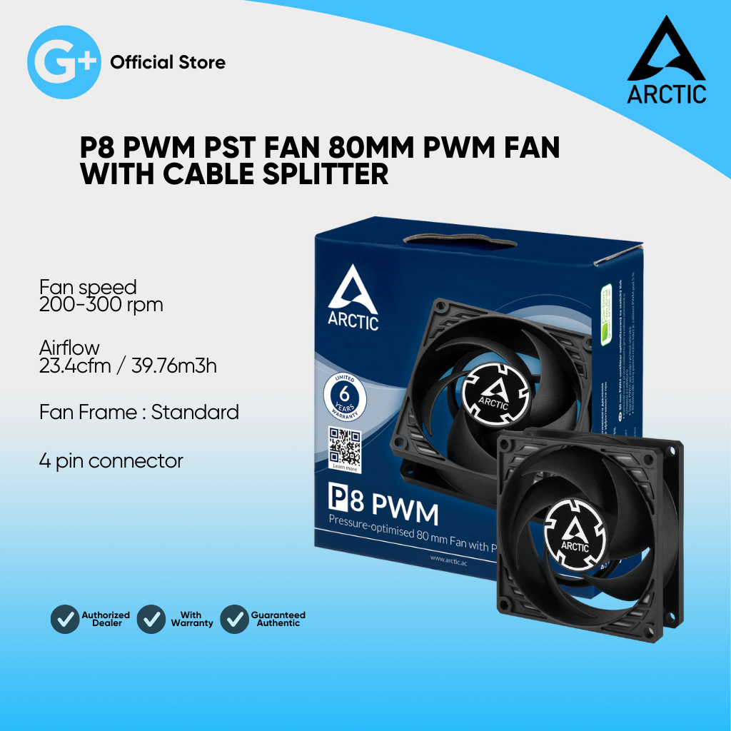 Arctic P8 PWM PST 80mm PWM Fan with Cable Splitter | Shopee Philippines