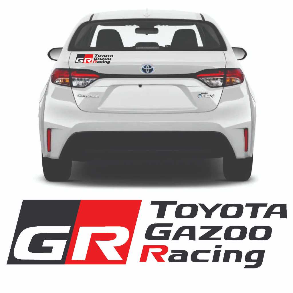 Toyota Gazoo Vinyl cut Sticker | Shopee Philippines