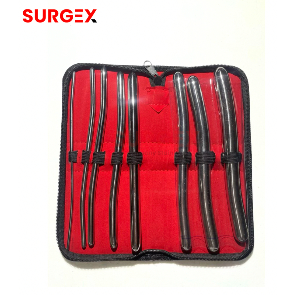 Premium Hegar Dilator Set of 8 WITH LEATHER CASE German Stainless ...