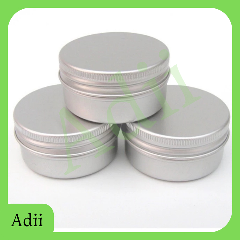 10Pcs Aluminum Tin Pot Round Aluminum Tin Can 50g Tin Jar Container ...
