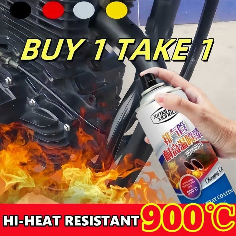 【620ml】1200°C high temp spray paint hi temp spray paint Anti fouling ...
