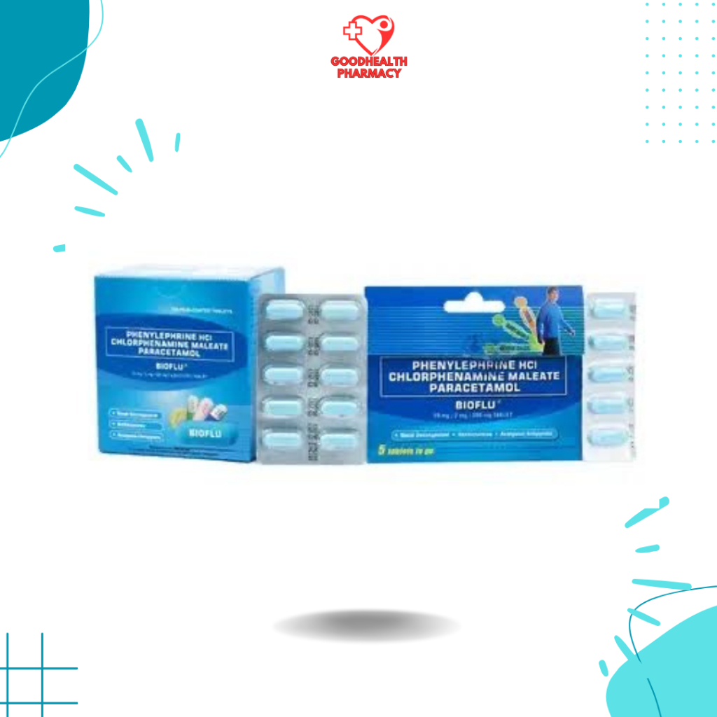 BIOFLU Bioflu Tablet (10PCS) (Phenylephrine HCI + Chlorphenamine ...