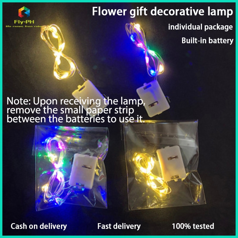 Flyph （Built-in battery）1M/2M/3M 3 modes LED string lights water-proof ...