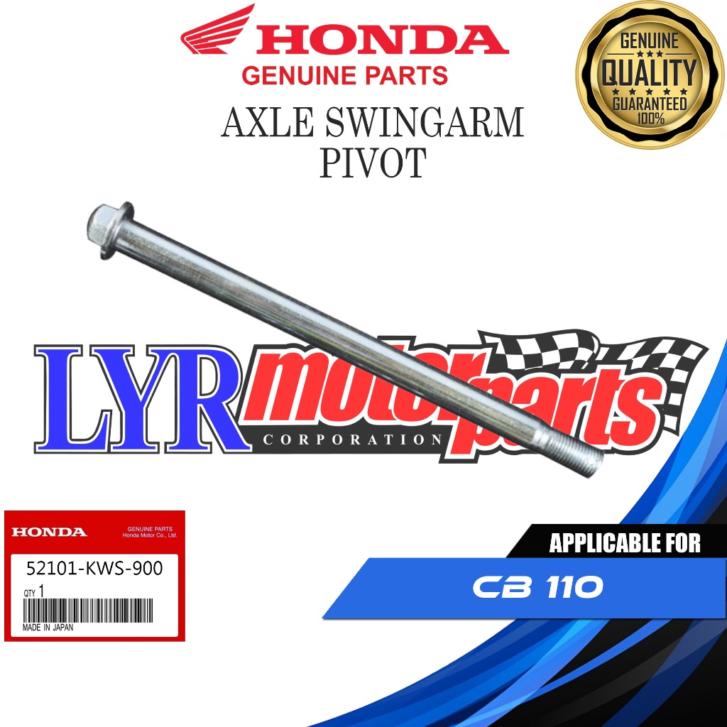 HONDA GENUINE AXLE SWINGARM PIVOT FOR CB 110 || 52101-KWS-900 | Shopee ...