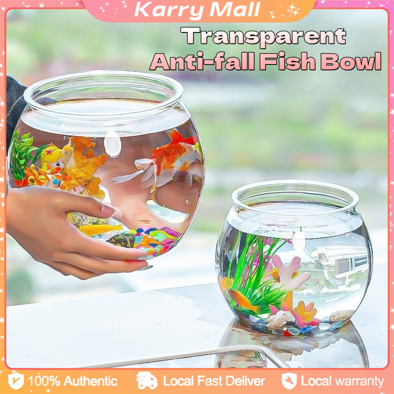 Hard Imitation Glass Transparent Fish Bowl Aquarium Small Fish Tank ...