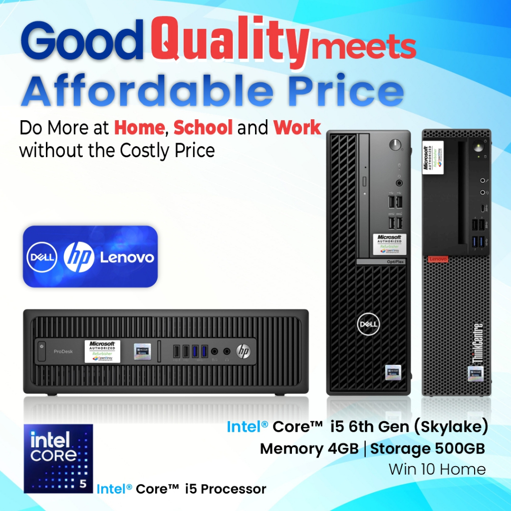 Budget Office / Home Good Quality Desktop PC Computer - Intel 6th/4th ...