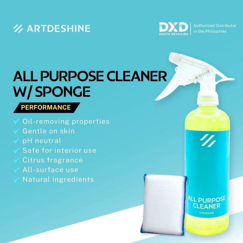 All Purpose Cleaner with SPONGE 500ml cleaning solution with fresh mild ...