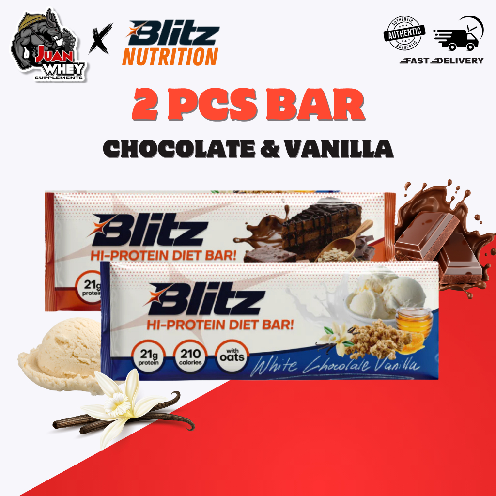 Blitz Protein Bar Variety Pack 2 Bars Bundle Dark Chocolate Dream ...