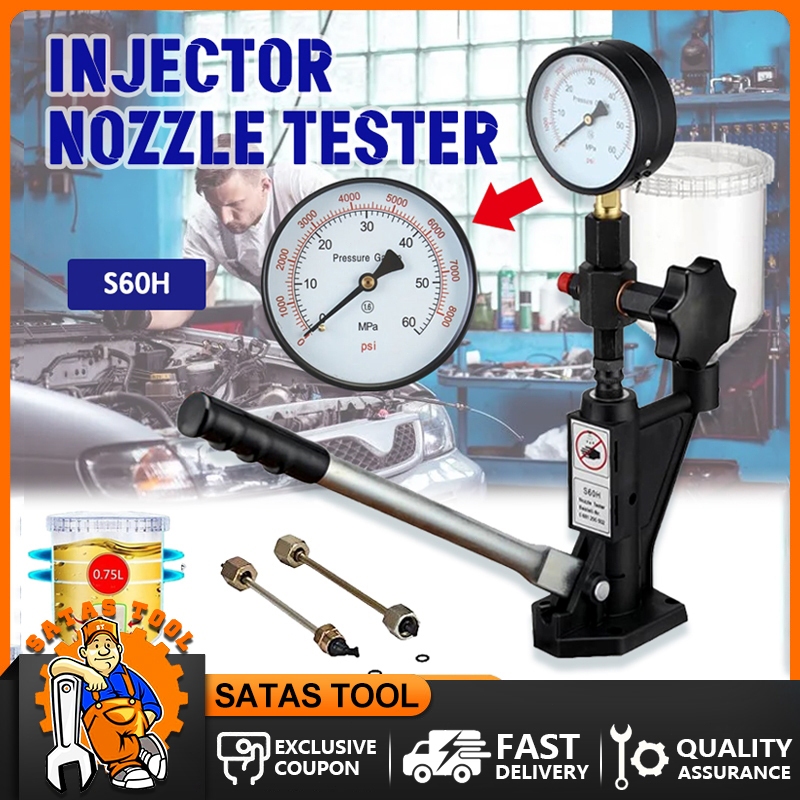 60Mpa nozzle explosion pressure fuel injector calibrator 0-400BAR ...