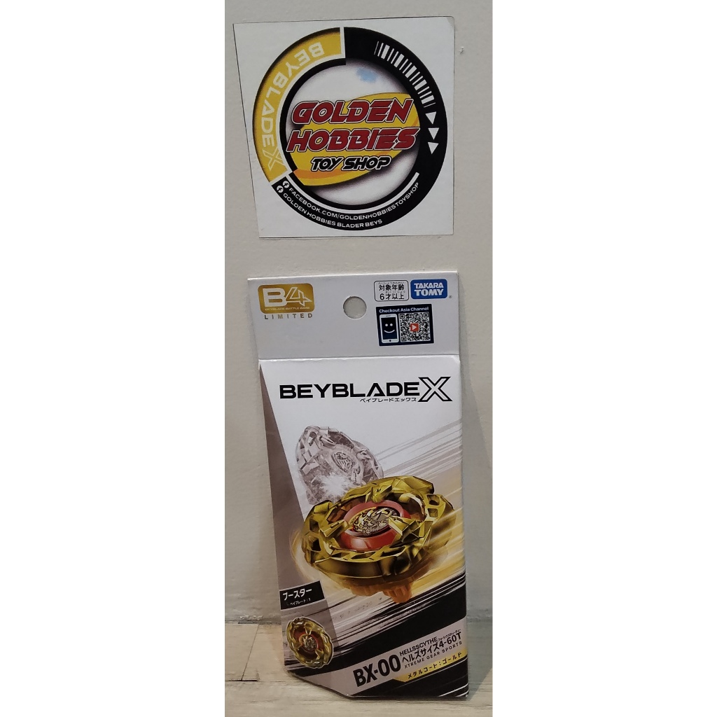 Authentic Takara Tomy Beyblade X ASIA Gold Hells Scythe 4-60T | Shopee ...