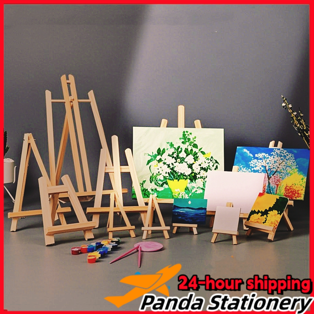 Portable Wooden Art Easel Stand Adjustable Angle Tabletop Painting ...