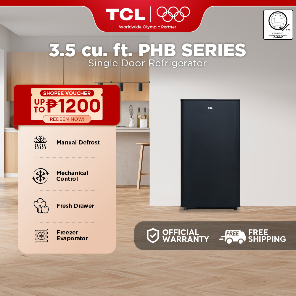 TCL 3.5 cu.ft. Single-Door Refrigerator - TR-99PHB REF | Shopee Philippines
