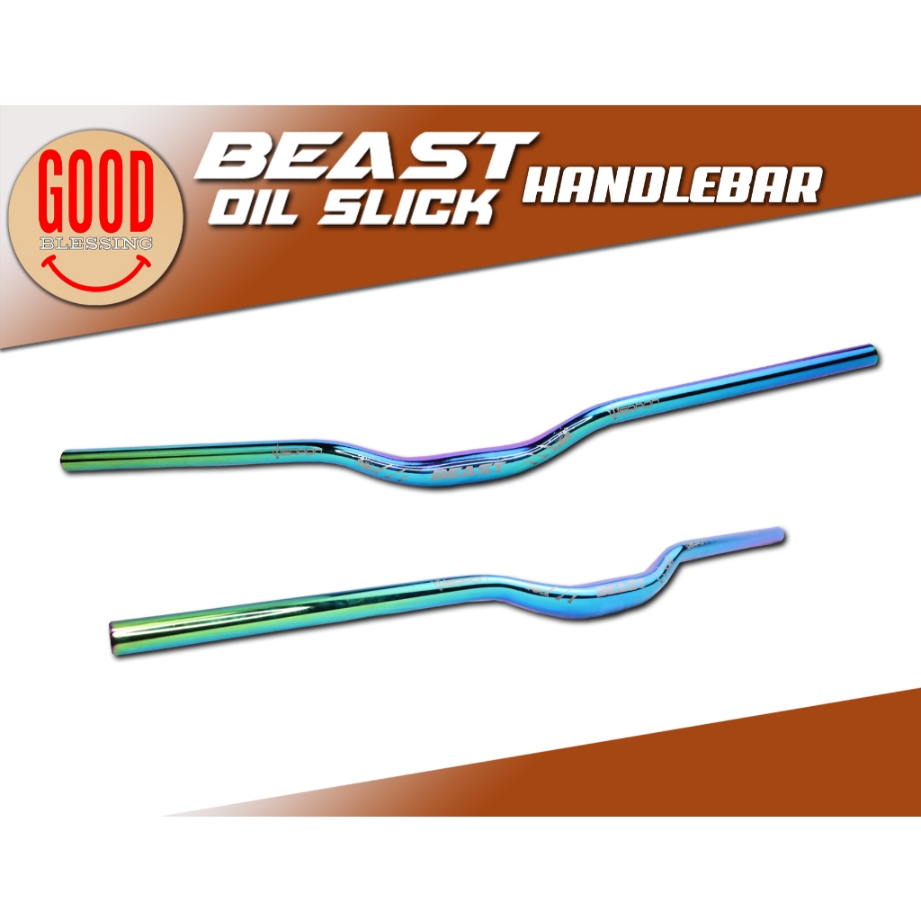 Handlebar Weapon Beast Oil Slick Riser Bar 800mm | Shopee Philippines
