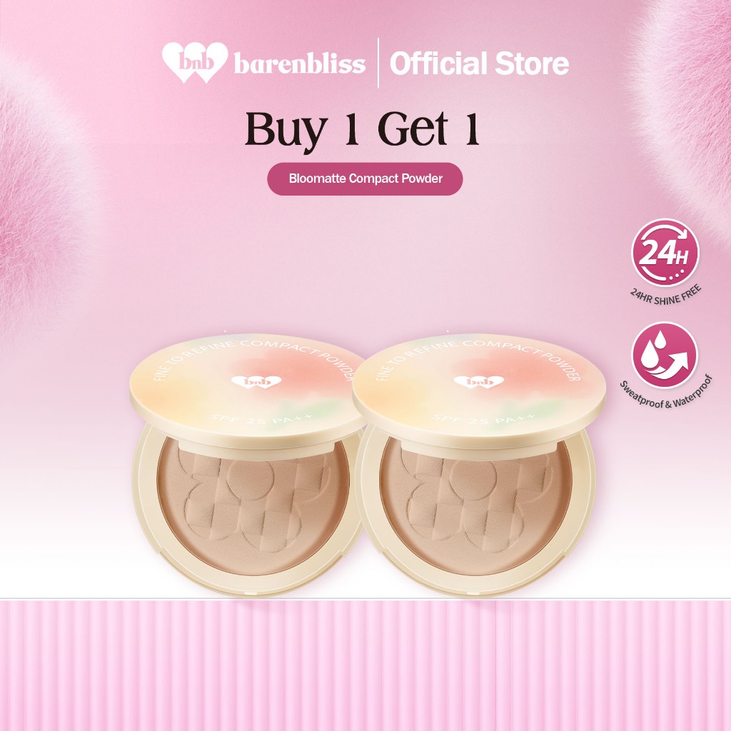 barenbliss BNB Bloomatte Fine to Refine Compact Powder [B1T1] | Shopee ...