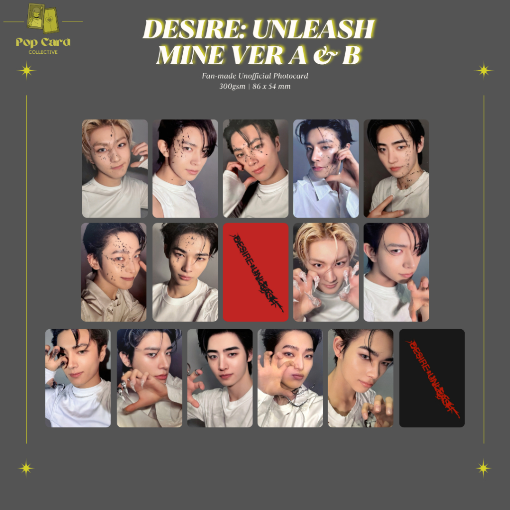 [ENHA] Desire : Unleash Mine Ver A & B Fan-made Unofficial Photo Card ...