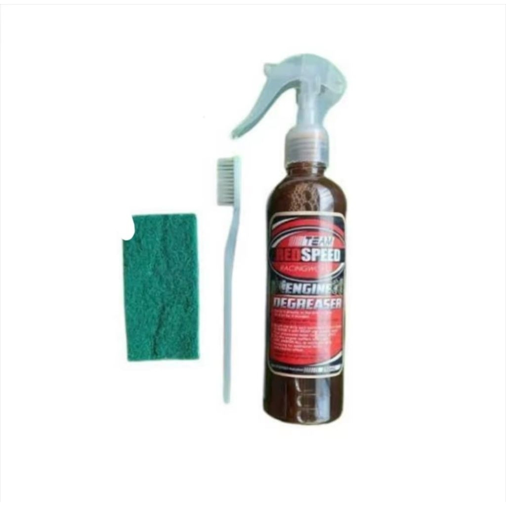Engine Degreaser Team Red Speed 250ml with Brush and Scrub Pad | Shopee ...
