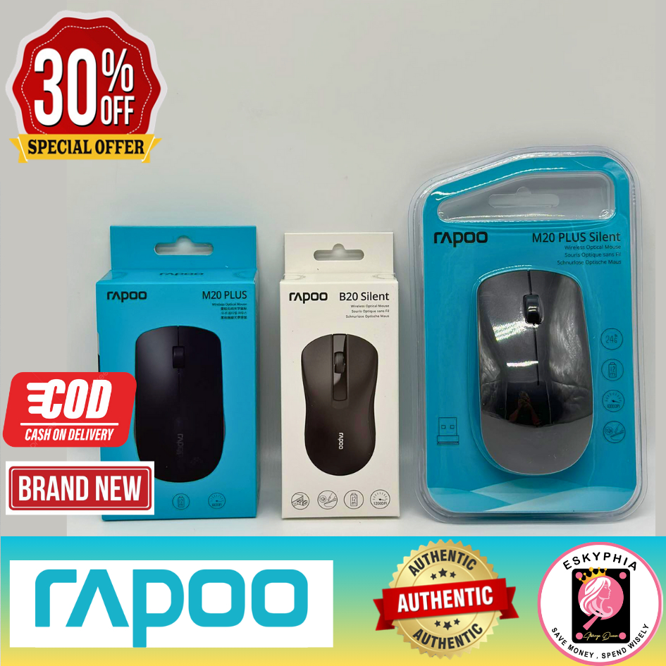 RAPOO M20 Plus Wireless Optical Mouse Rapoo Wireless Mouse (free battery) | Shopee Philippines