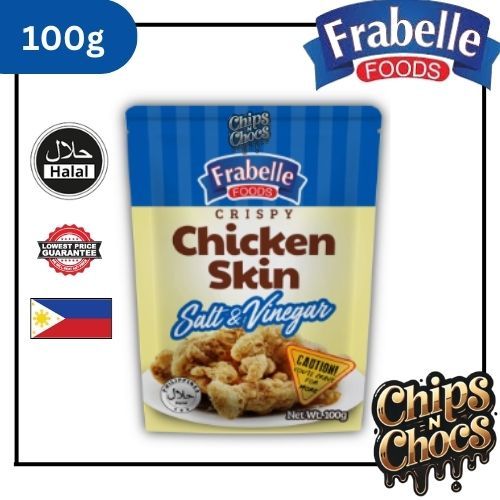 Frabelle Foods Crispy Chicken Skin HALAL Certified/Salt and Vinegar ...