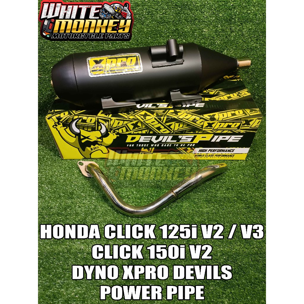 HONDA CLICK 125i V2 / V3 / CLICK 150i DYNO XPRO DEVILS POWER PIPE ...
