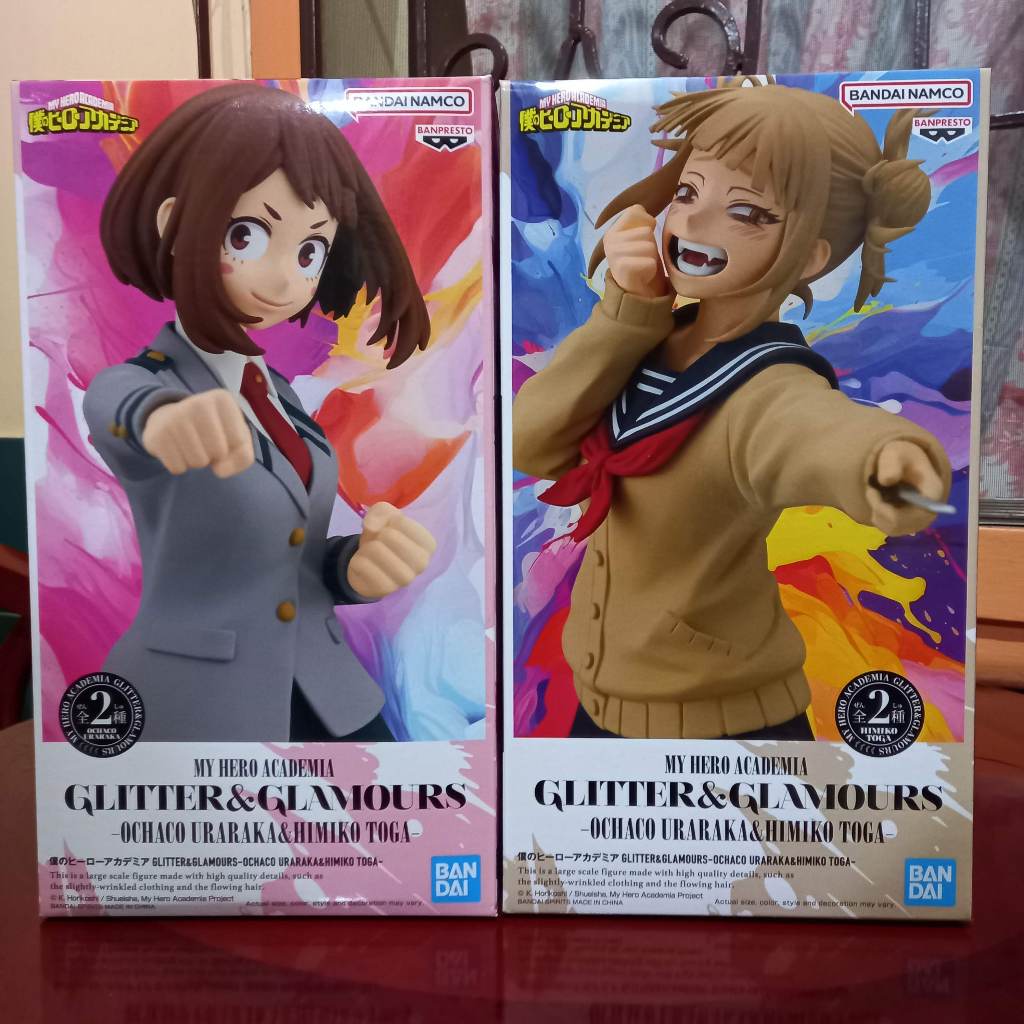 Bandai Spirits Glitter & Glamours ~My Hero Academia~ A: Ochaco Uraraka & B: Himiko Toga | Shopee ...