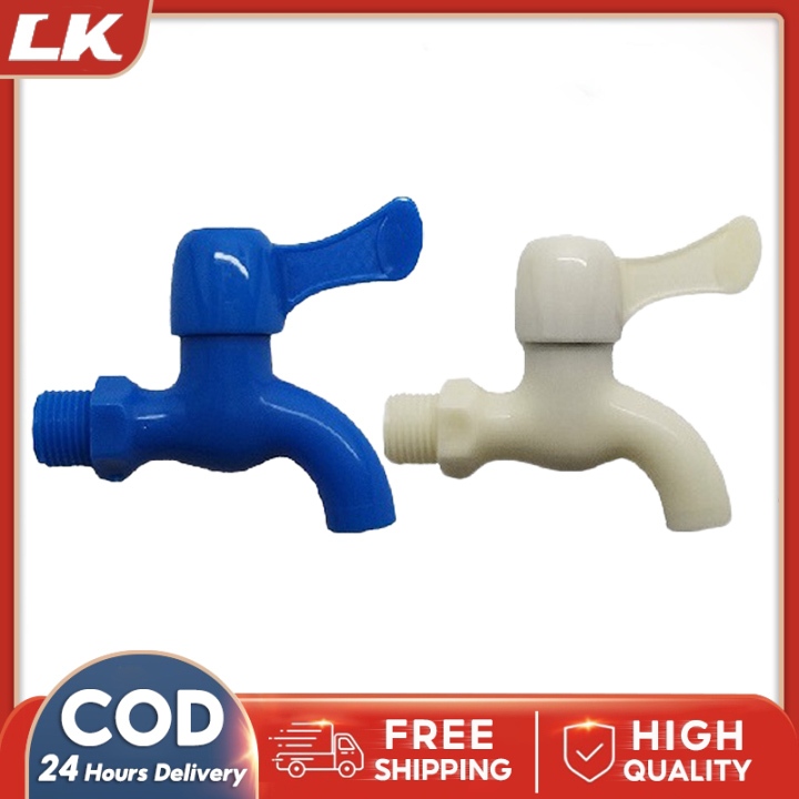 PVC Faucet Plain Bibb Heavy Duty Water Tap For Water Flows Control ...