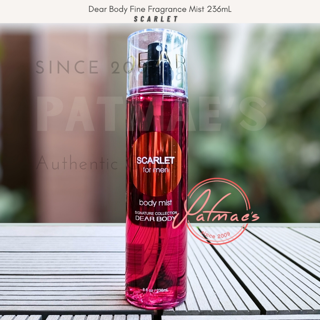 Dear Body Scarlet Fragrance Mist Cologne for Men 236mL (UK) | Shopee ...