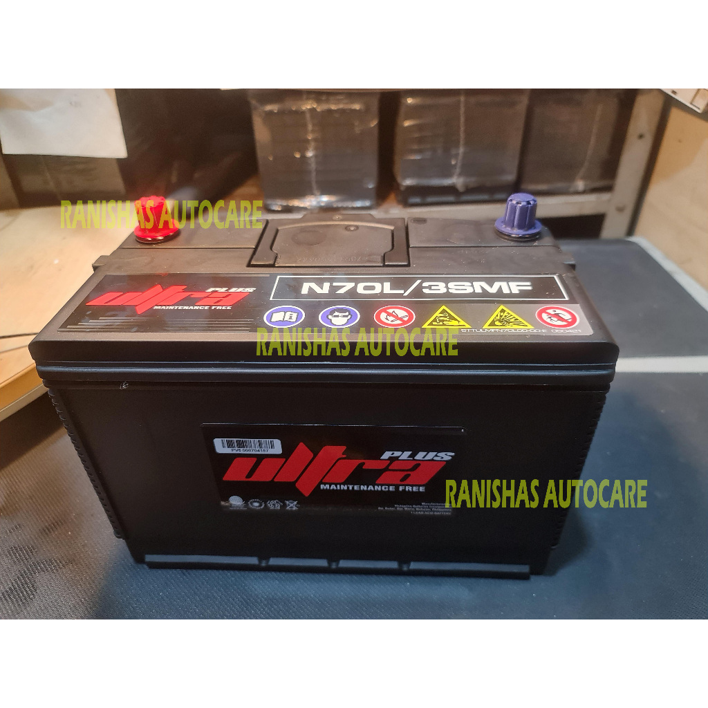 MOTOLITE 3SMF ULTRA PLUS Maintenance Free Car Automotive Battery 3SM N70 N70L D31 D31L D31R ...