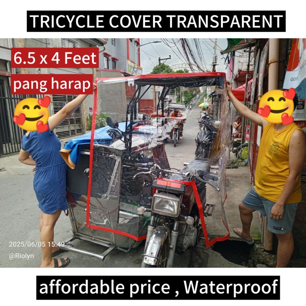 3 IN 1 TRICYCLE COVER TRANSPARENT TRAPAL CLEAR GAUGE16 MAKAPAL ...