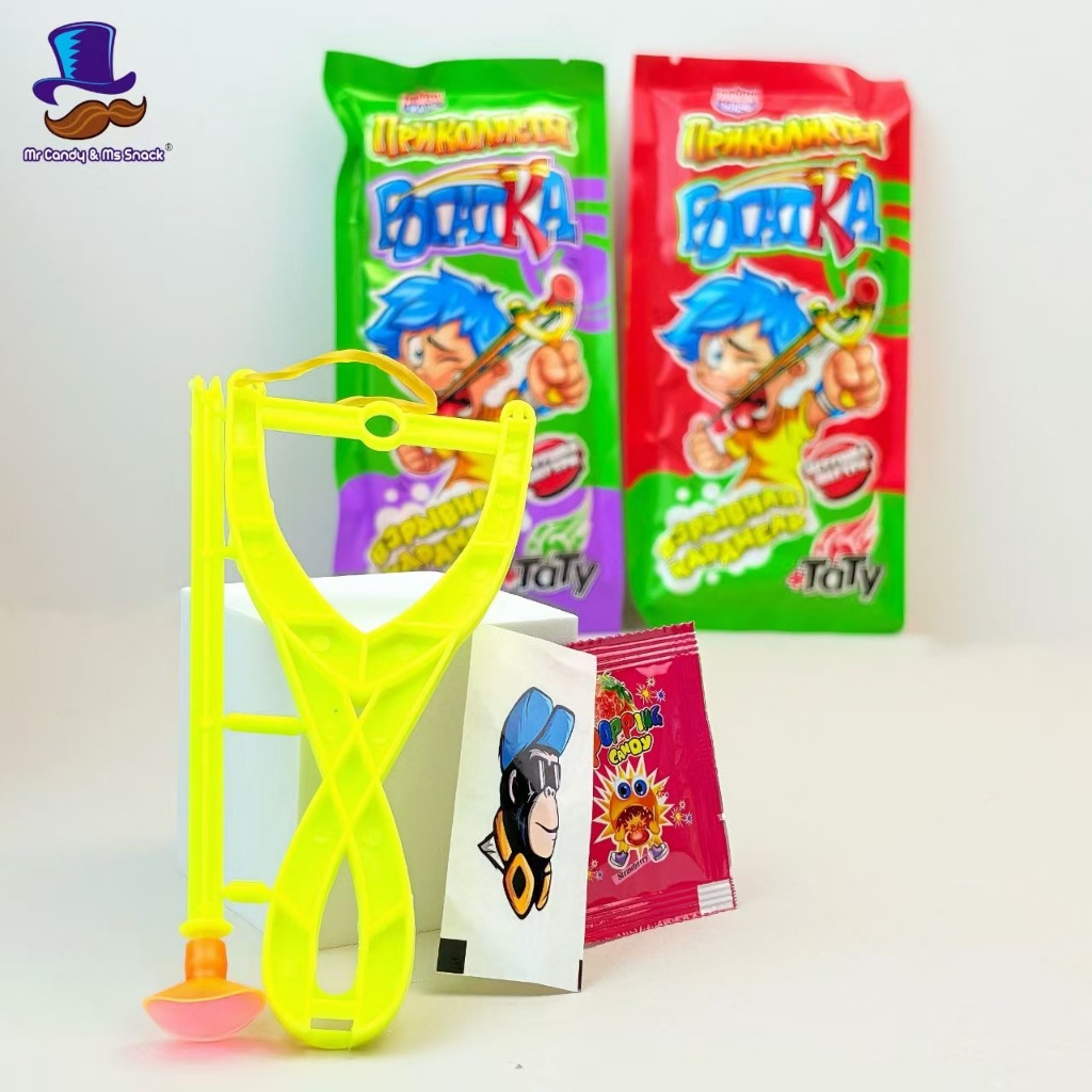 【Ms Snack】30pcs slingshot toys/pop candy/stickers/slingshot toy candy ...