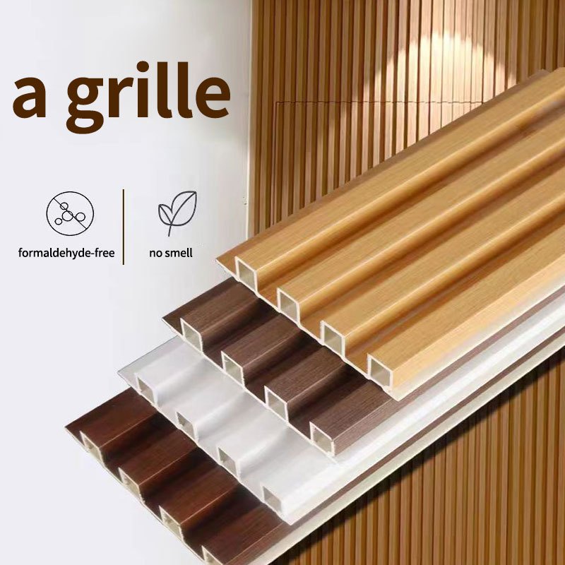 Solid Wood Panel PVC Board Wallpaper Fluted Wall Panel Sticker ...