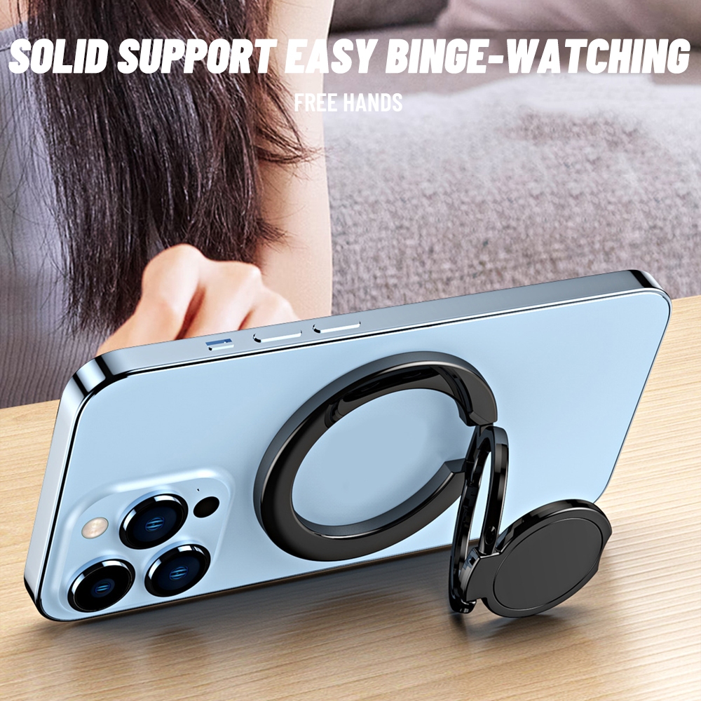 Magnetic Phone Finger Ring Holder Portable Foldable Magnet Cellphone ...