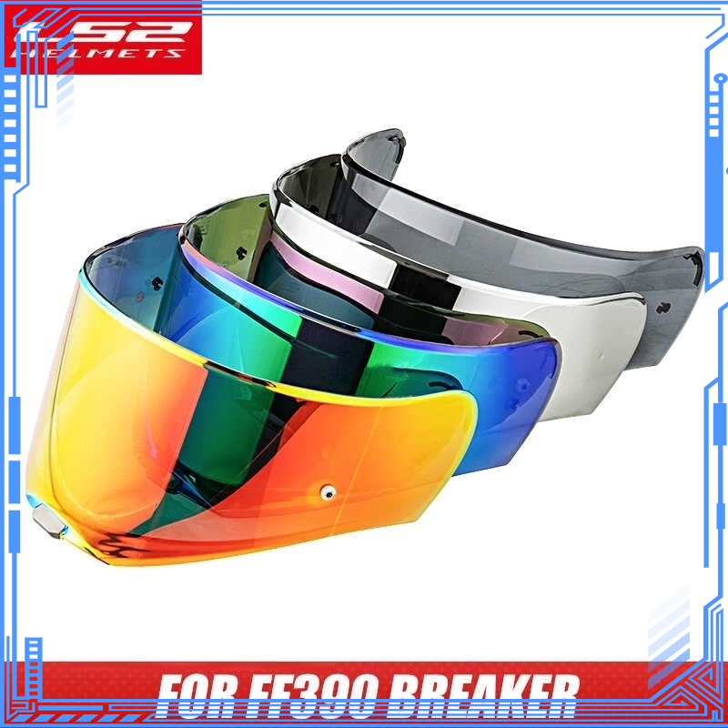 LS2 FF390 Helmet Visor Clear / Silver / Rainbow Only For LS2 Breaker ...