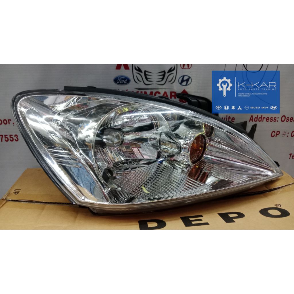 Head Light Assembly Mitsubishi Lancer Cedia 2003-2007 Clear | Shopee ...