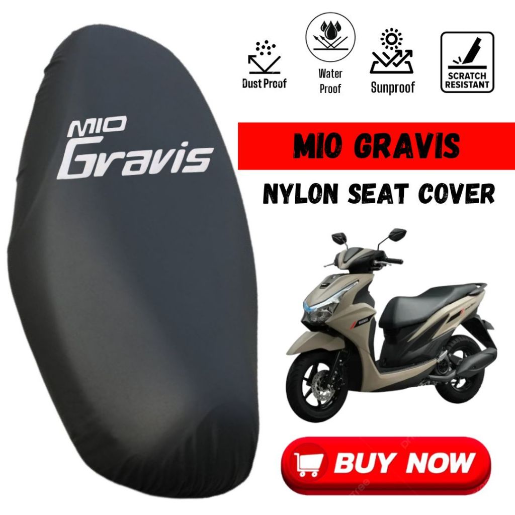 Mio Gravis Waterproof Nylon Seat Motorcycle Cover, Anti Scratch ...