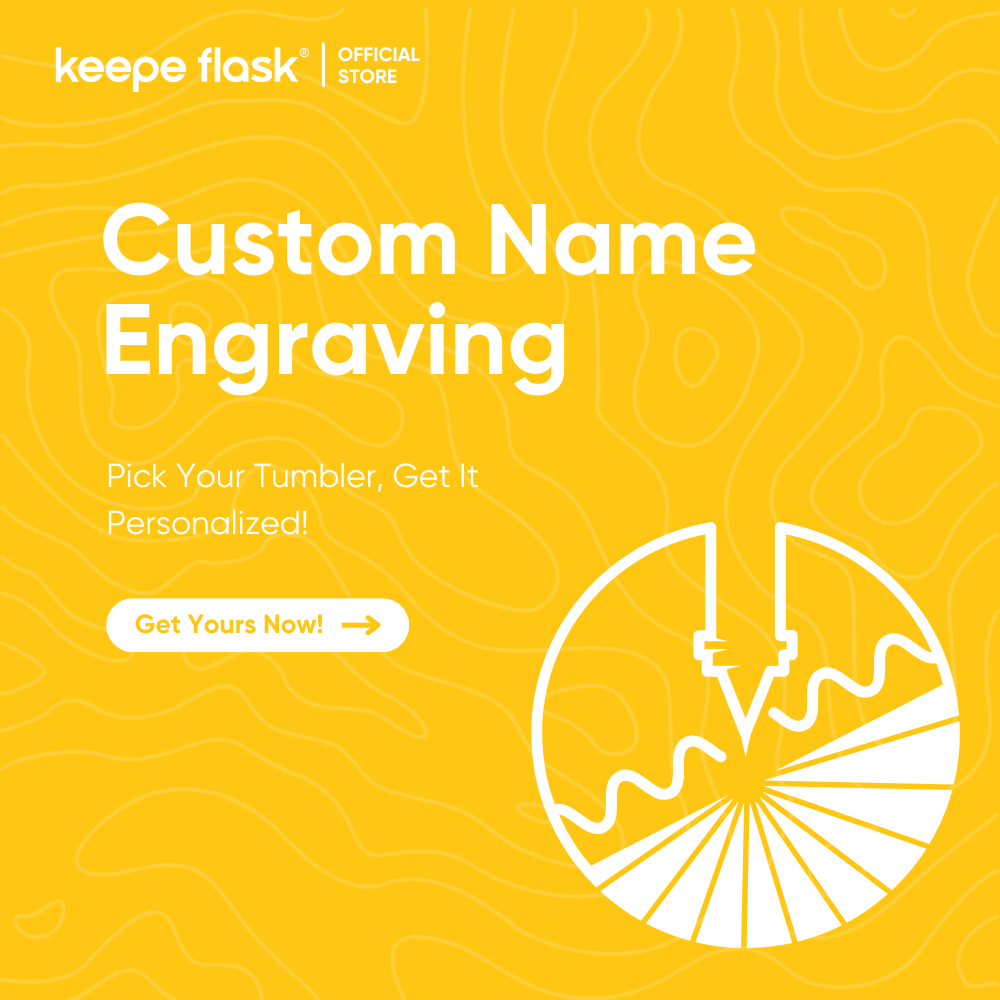 Keepe Flask Custom Laser Engraving Name/Logo Personalization Service ...