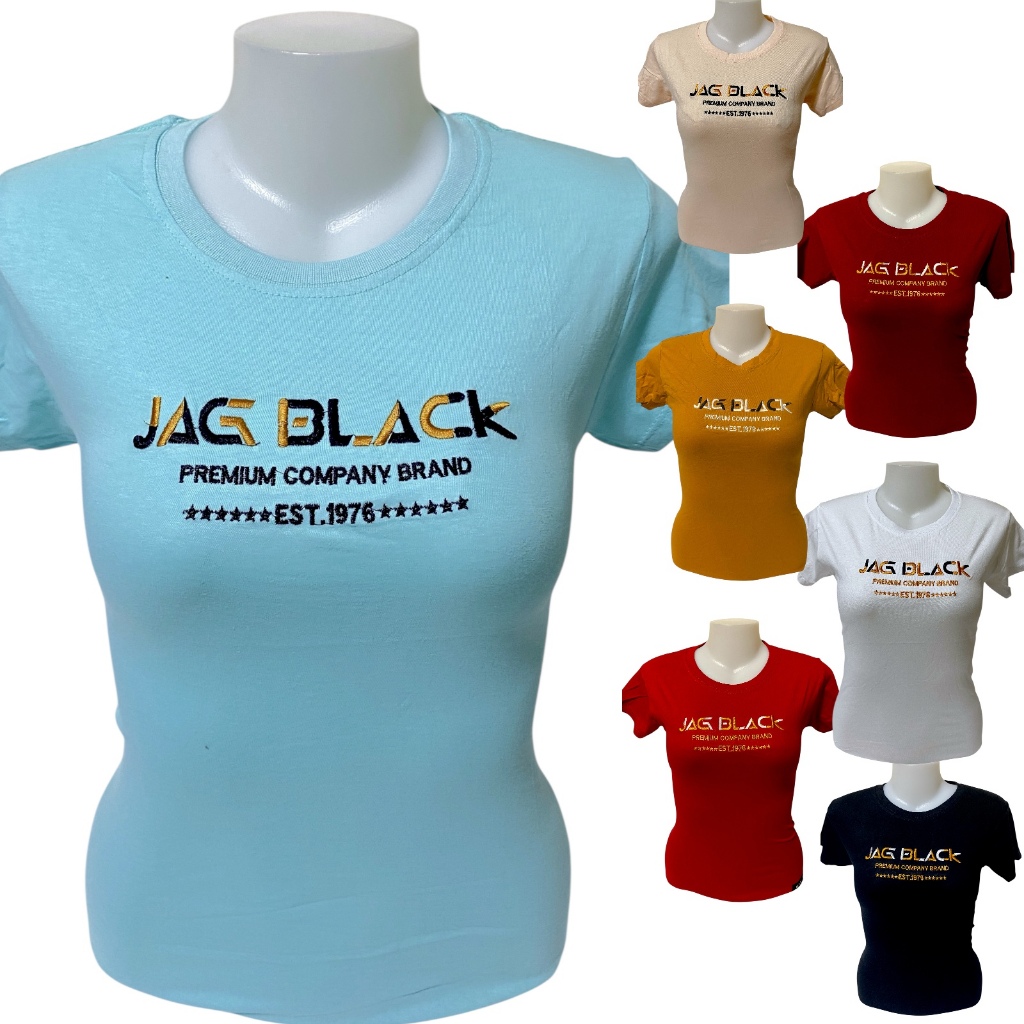 8B J.A. WOMEN EMBROID PREMIUM BRANDED OVERRUN T-SHIRT | Shopee Philippines