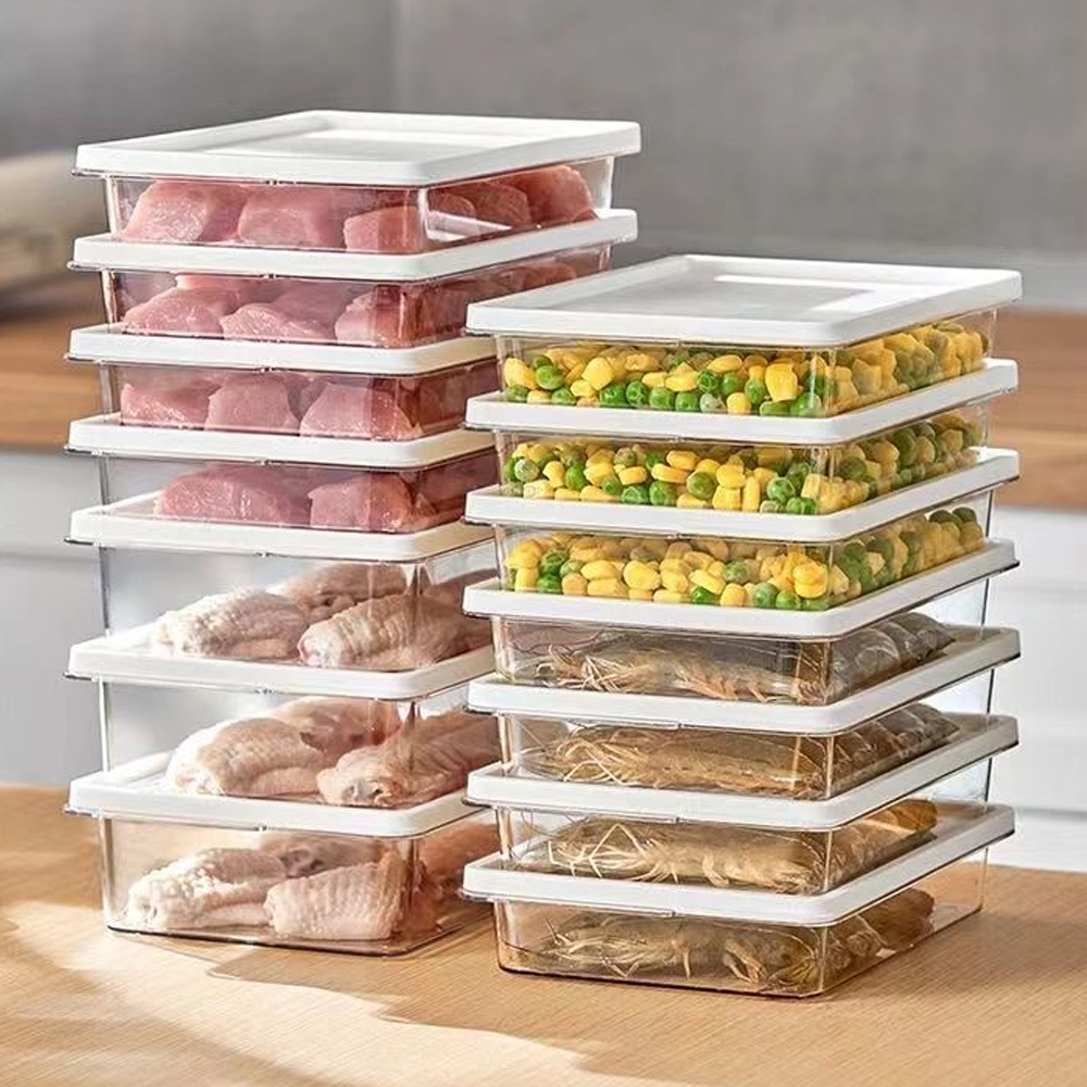 Refrigerator Freezer Storage Box Fridge Container Food Organizer ...