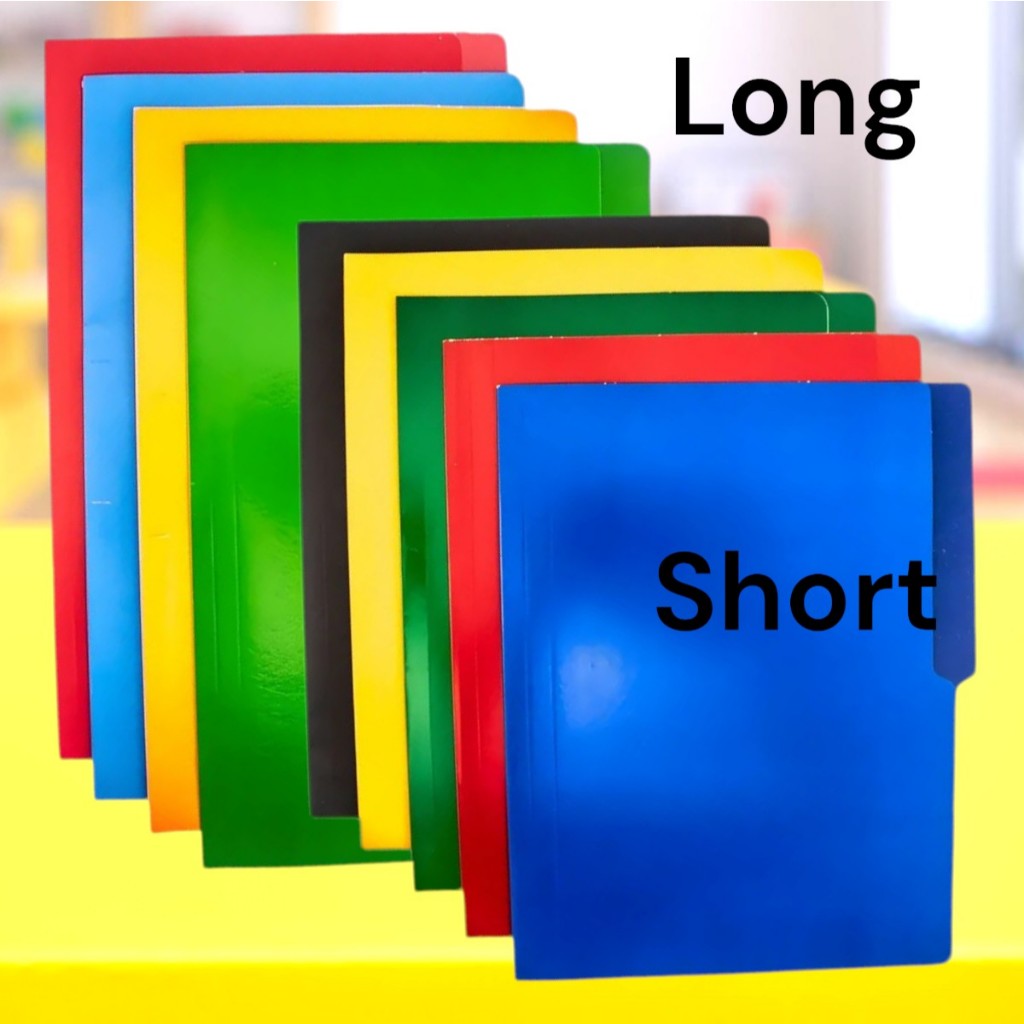 Colored Plain Folder Short And Long | Shopee Philippines