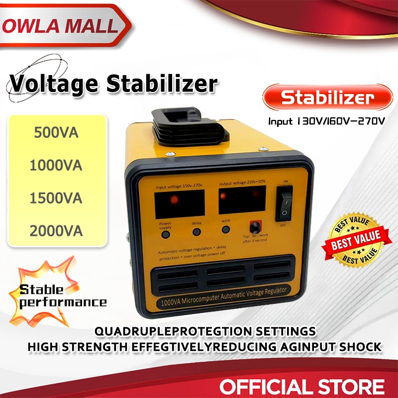 SVR-3000VA/1500VA/1000VA Automatic Voltage Regulator Servo Type AVR ...