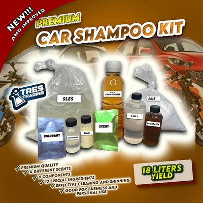 DIY CAR SHAMPOO KIT (18 liters yield) CAR WASH | Shopee Philippines