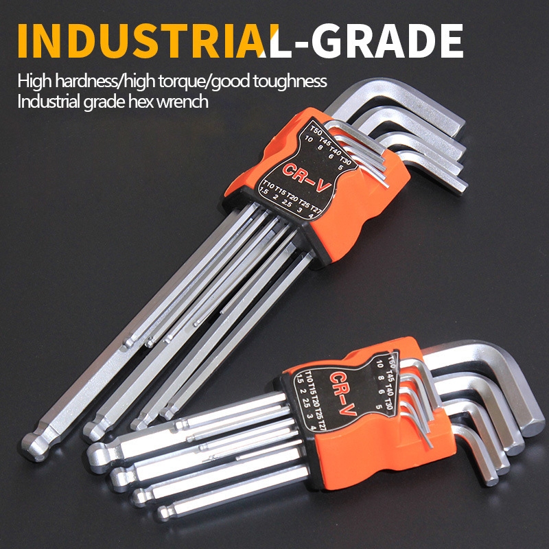 9PCS/set Hex Key flower type Ball End Torx Key star alen Allen Wrench ...
