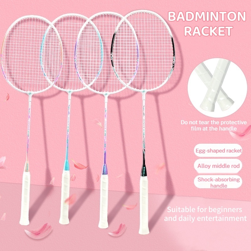 2PCS Original Badminton Racket Ferroalloy Ultra Light Elastic for ...