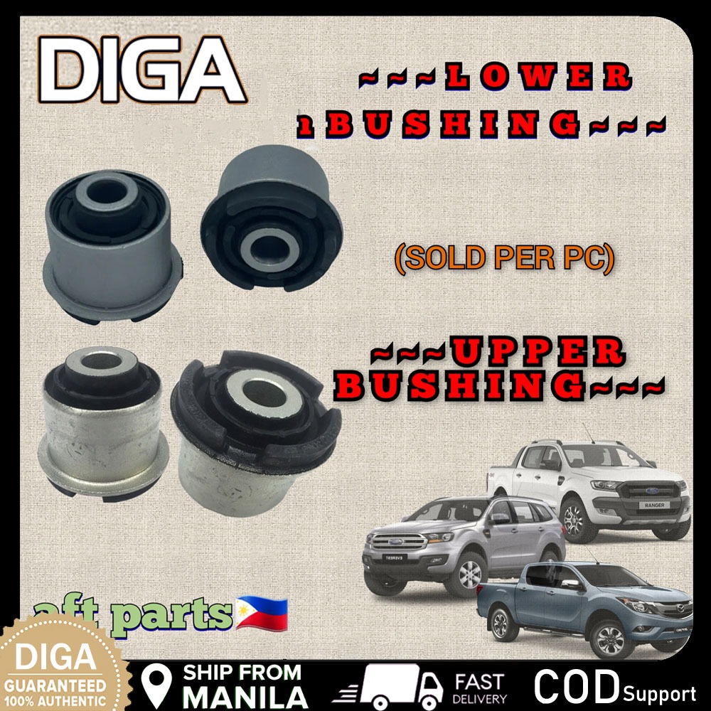 [GENUINE] Upper Arm Bushing for 2.0L, 2.2L,Ford Ranger, BT50, Everest ...